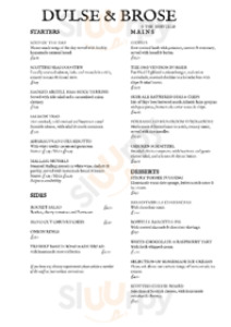 Dulse & Brose At The Bosville, Portree - Bosville Terrace - Menu and Prices