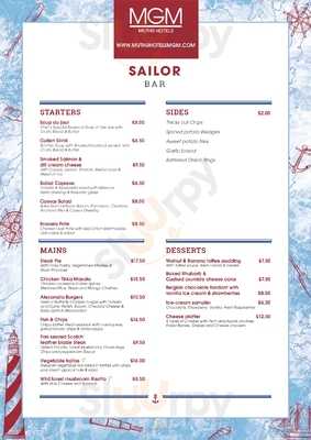 Sailor Restaurant, Oban - Muthu Alexandra Hotel Corran Esplanade | Menu ...
