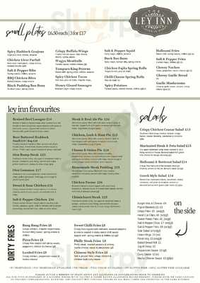 Ley Inn, Clayton le Woods - Back Lane | Menu and Prices
