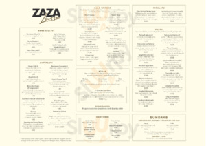 Zaza, Amersham - 3 Whielden Street | Menu and Prices