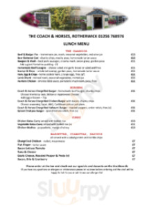 The Coach & Horses, Rotherwick - The Street | Menu and Prices