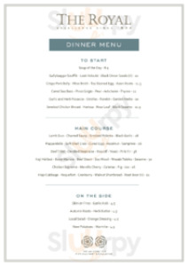 Geranium Restaurant - The Royal Hotel, Ventnor - Belgrave Road - Menu ...