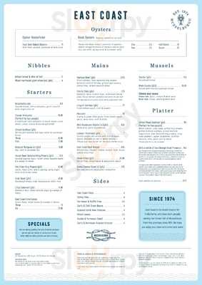East Coast, Musselburgh - 171-173 North High Street - Menu and Prices