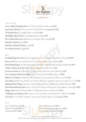 The Wayfarer, Parbold - 1-3 Alder Lane | Menu and Prices
