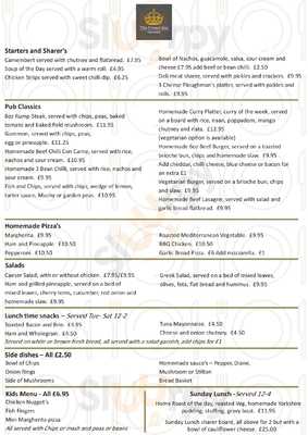 The Crown Inn, Claverdon - Henley Road | Menu and Prices