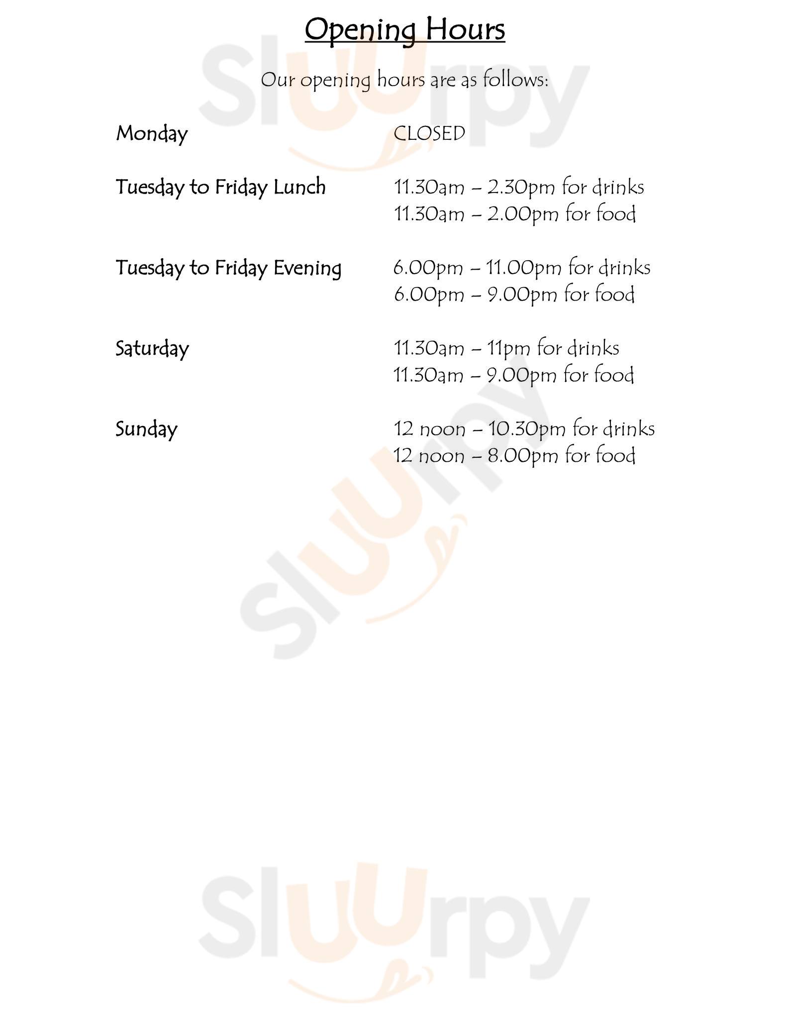 Welcome Stranger menù, Liverton - Main Menu | Sluurpy