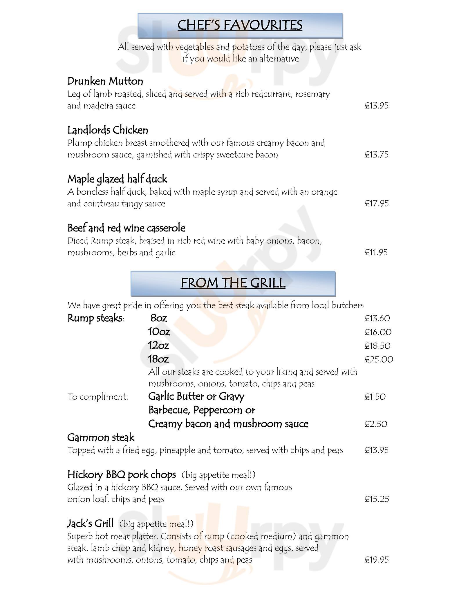 Welcome Stranger menù, Liverton - Main Menu | Sluurpy