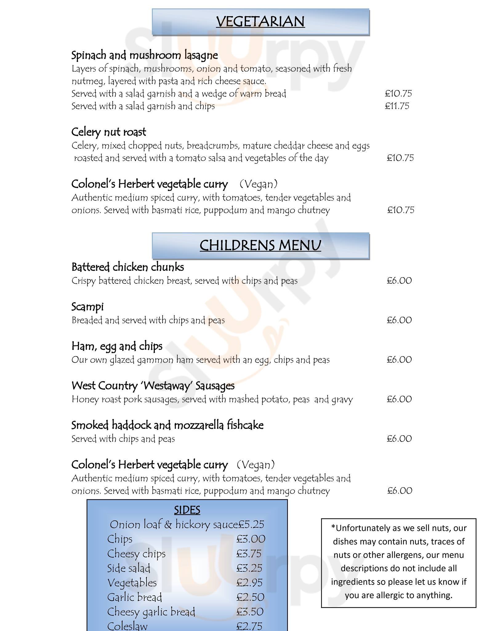 Welcome Stranger menù, Liverton - Main Menu | Sluurpy