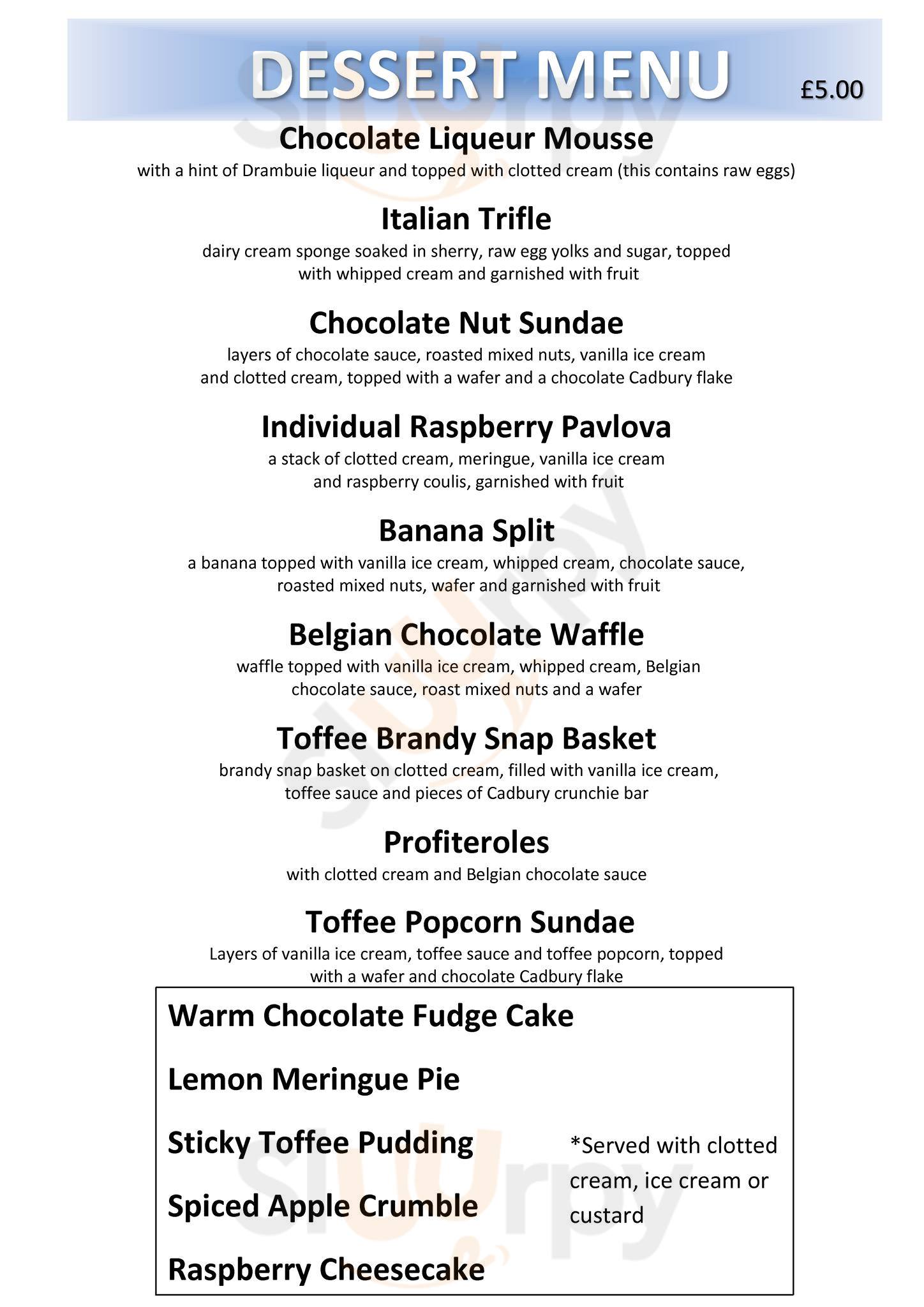 Welcome Stranger menù, Liverton - Main Menu | Sluurpy