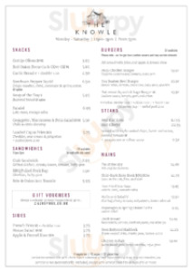 The Knowle, Bristol - Leighton Road - Menu and Prices