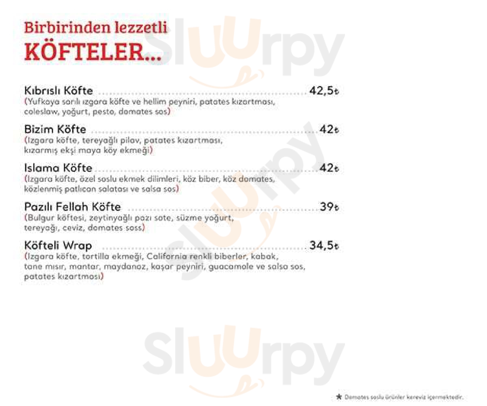 Cookshop menù, İstanbul - Main Menu | Sluurpy