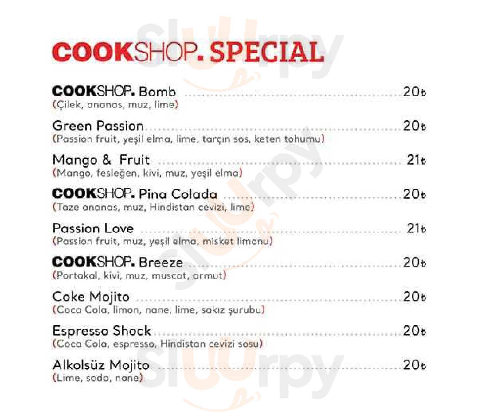 Menù Cookshop, İstanbul | Sluurpy