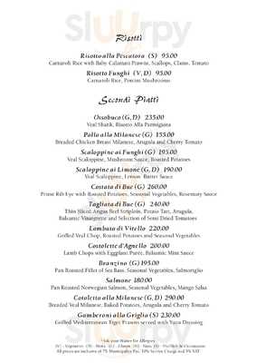 il Pastaio Dubai Boulevard Of Al Habtoor City Dubai Menu and Prices
